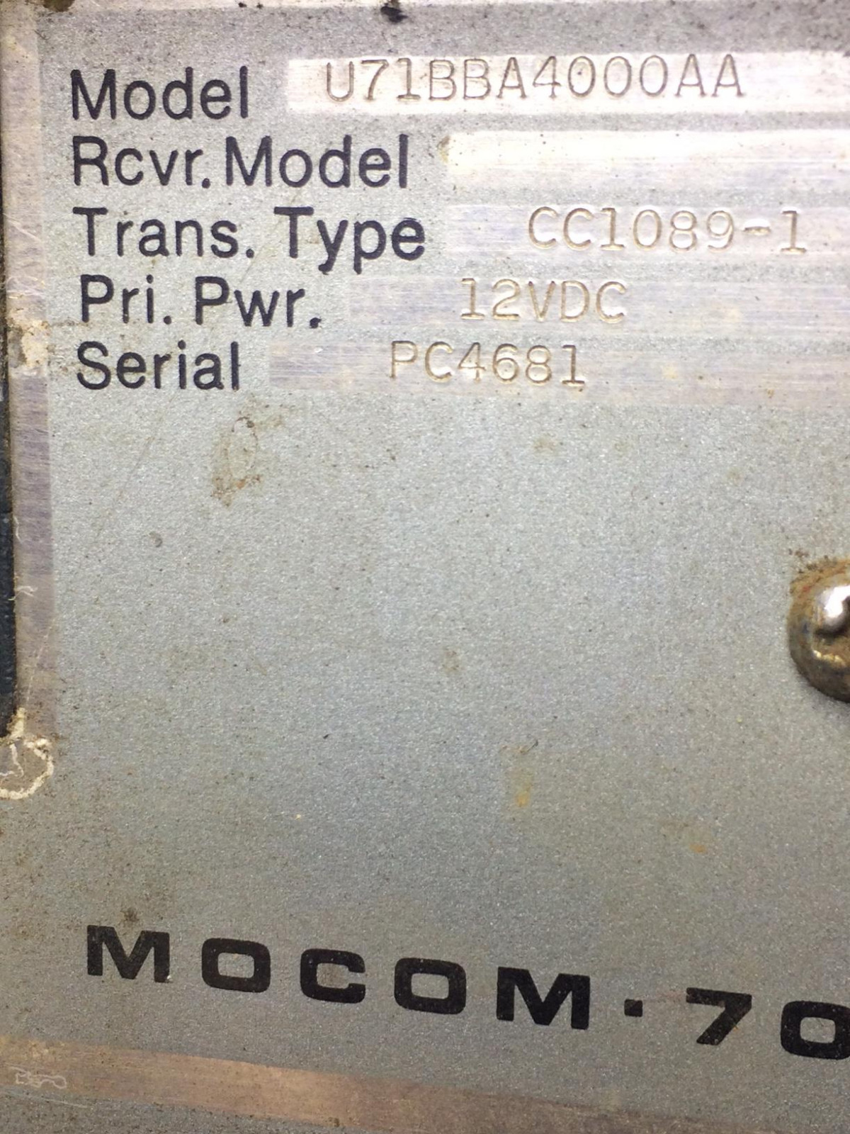 Vintage Motorola Low Band Mocom 70 | eBay