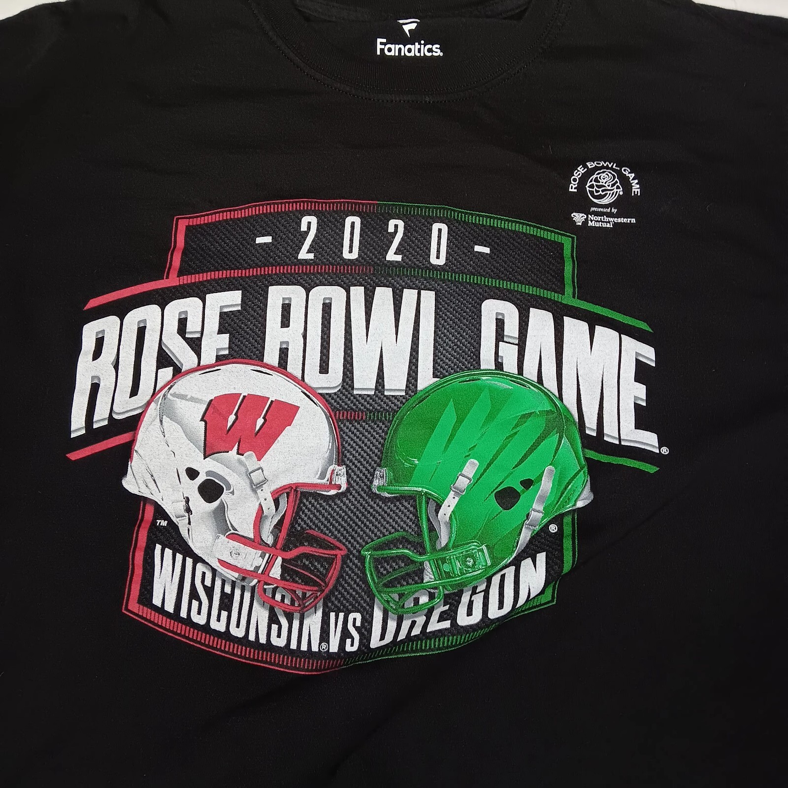 Rose Bowl Game 2020 Shirt XXL Wisconsin Oregon Football NCAA Fanatics ...