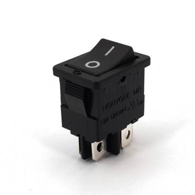 5Pcs Black 15x21mm 4Pin 2 Positions ON-OFF DPST Mini Rocker Switch 12A ...