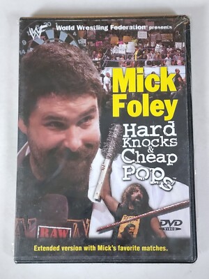 SEALED WWE MICK FOLEY HARD KNOCKS & CHEAP POPS DVD 2001 WWF VIDEO ...