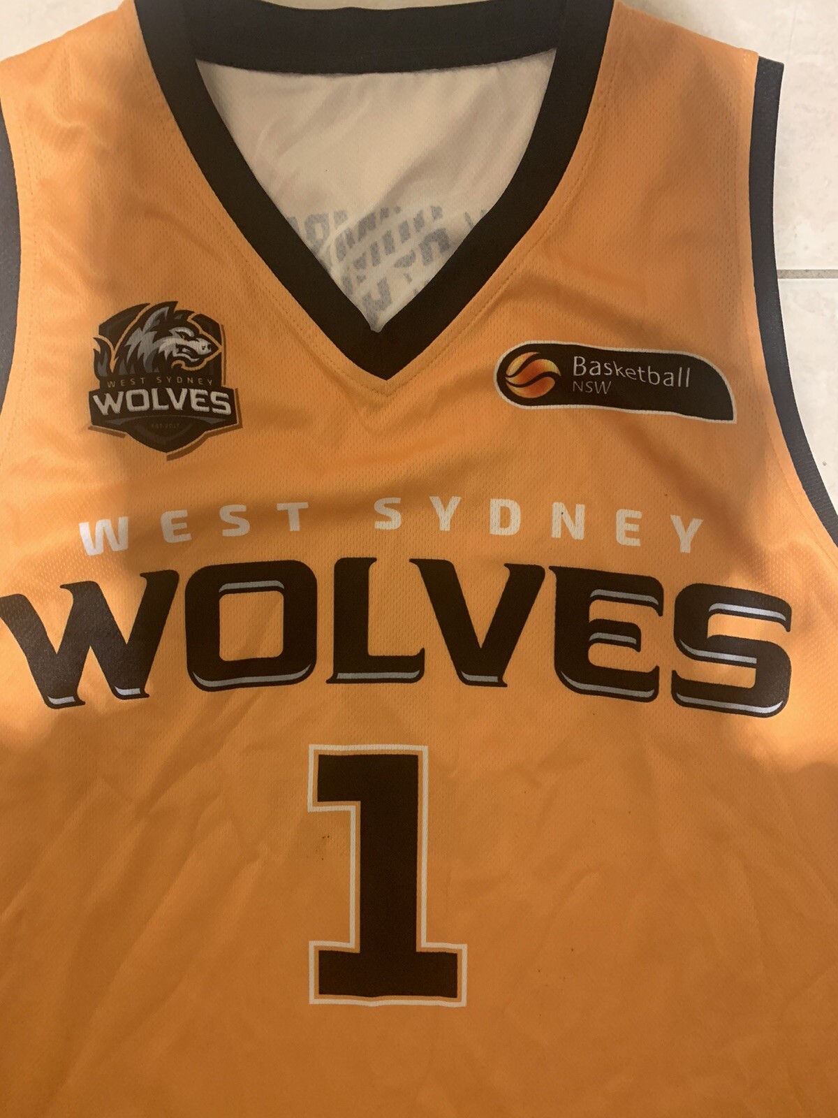 West Sydney Wolves Basketball Jersey. Size L. Basketball NSW | eBay ...