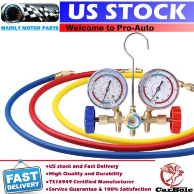 HVAC A/C Diagnostic Manifold Gauge Tool Kit Charging Tool Air ...