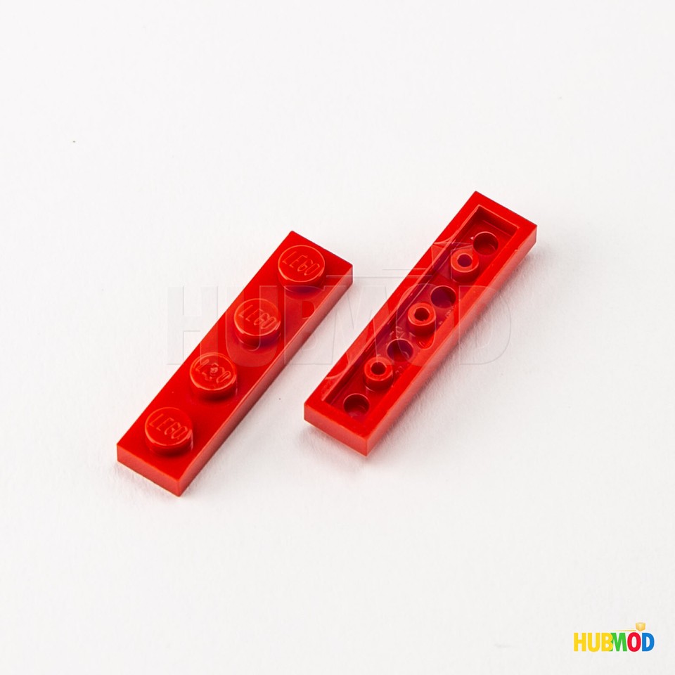 Lot of 20 Genuine LEGO Red Plate 1x4 3710 Building Bricks Blocks Parts ...