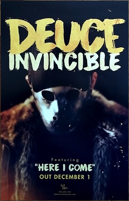 DEUCE Invincible Ltd Ed RARE Tour Poster! HOLLYWOOD UNDEAD Rap Rock ...