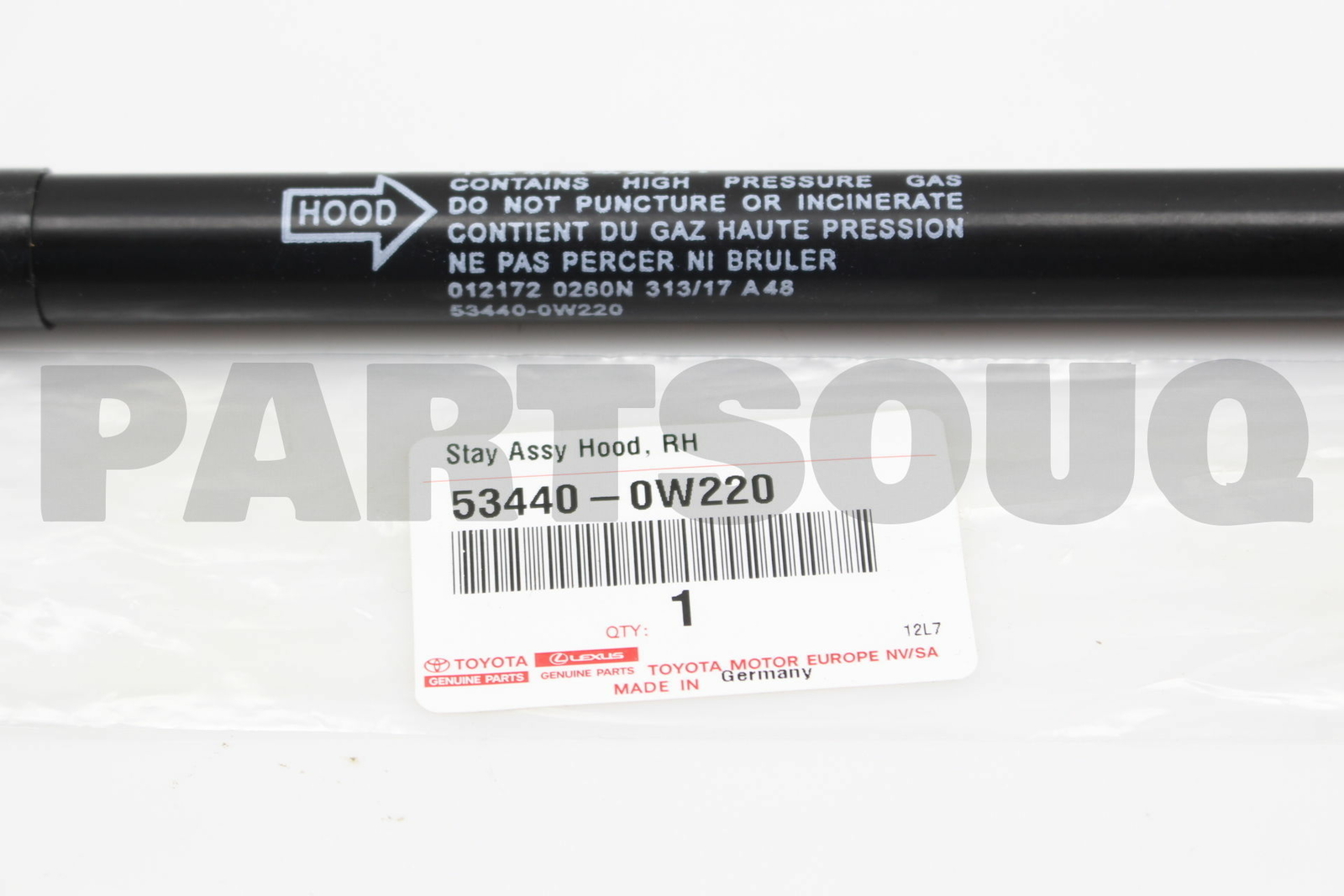 534400W220 Genuine Toyota SUPPORT ASSY, HOOD, RH 53440-0W220 | eBay