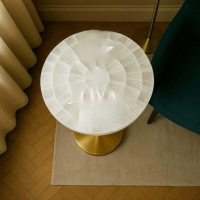 Selenite Stone Coffee Table – Natural Crystal Top – Handmade Luxury ...