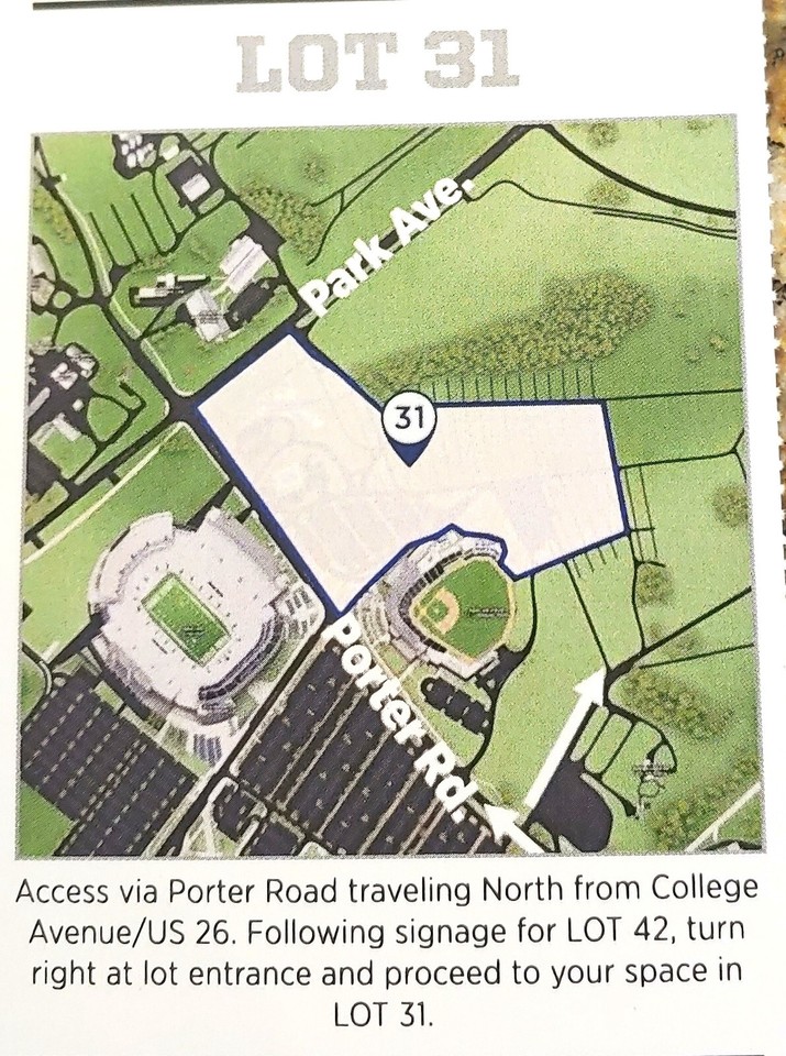 Penn State vs Ohio State 11/2/24 Football Parking Pass - Great Location ...