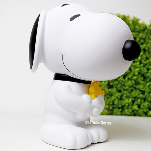 Peanuts Snoopy And Woodstock Piggy Bank Bust Coin Bank 9" Monogram Gift ...