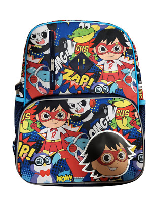 Ryan's World All Over Print School 16" Large Backpack Bookbag | eBay