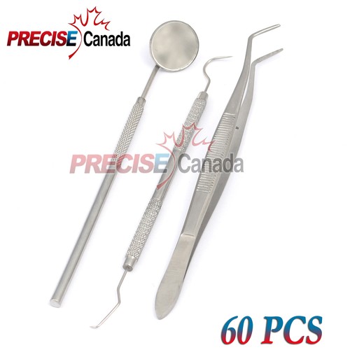 60 INSTRUMENTS BASIC DENTAL SET MIRROR EXPLORER PLIER PR-139 | eBay ...