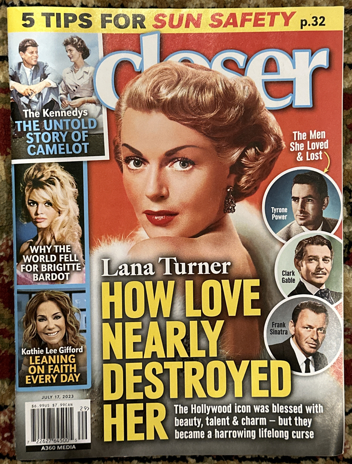 CLOSER Magazine July 17 2023 Lana Turner Brigitte Bardot Leeza Gibbons ...