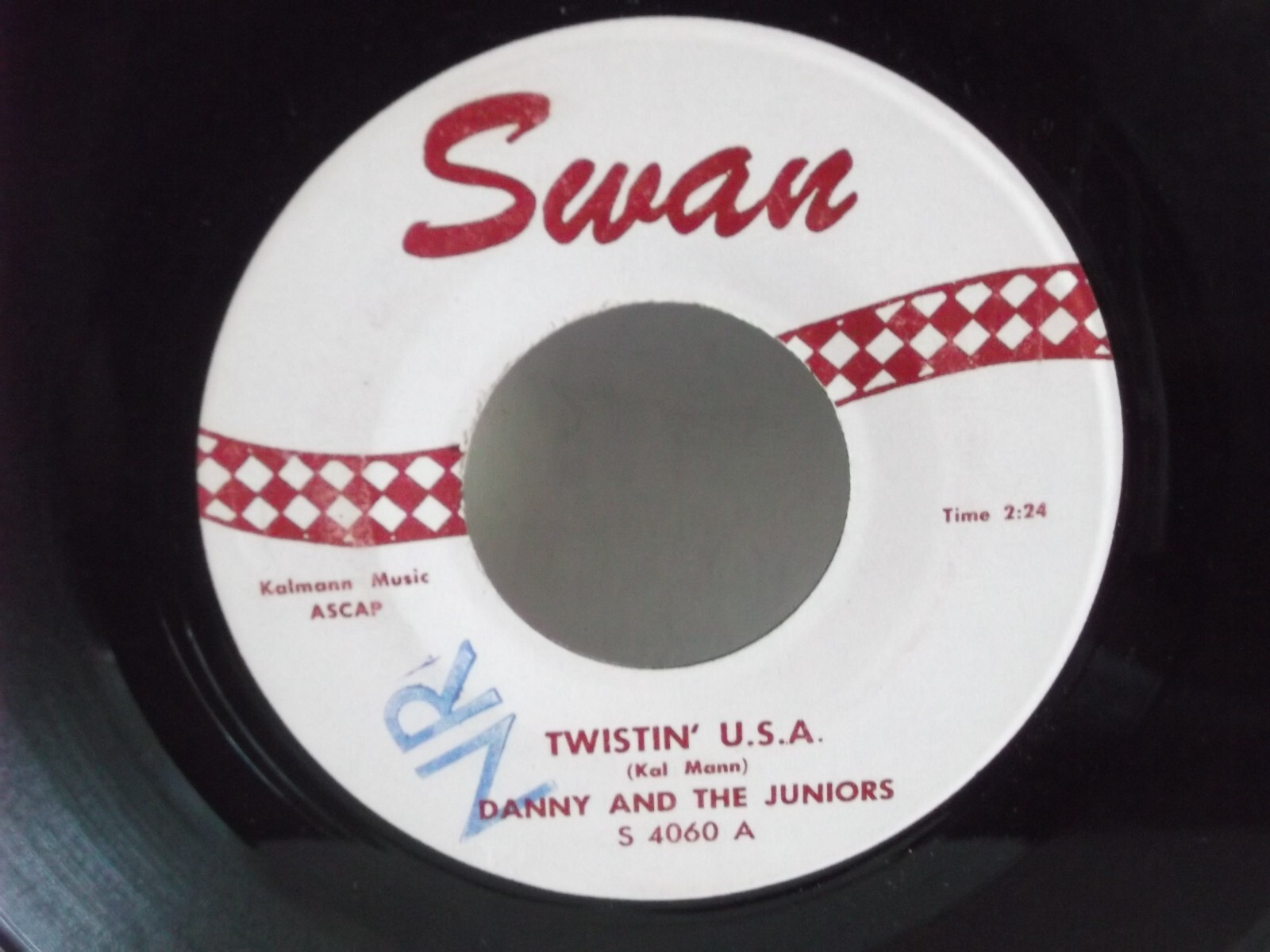 Danny & The Juniors,Swan 4060,"Twistin' U.S.A.",US,7"45,1960 doo wop ...