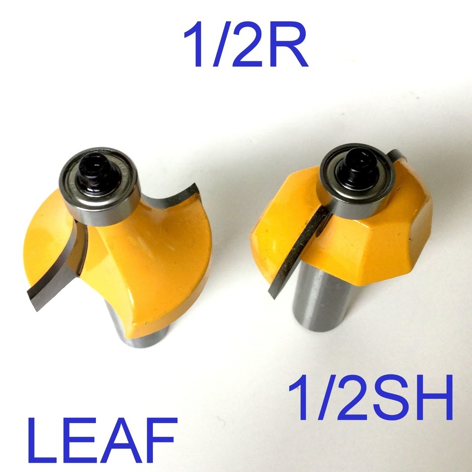 2 pc 1/2" SH 1/2" Radius Drop Leaf Table Router Bit Set S | eBay