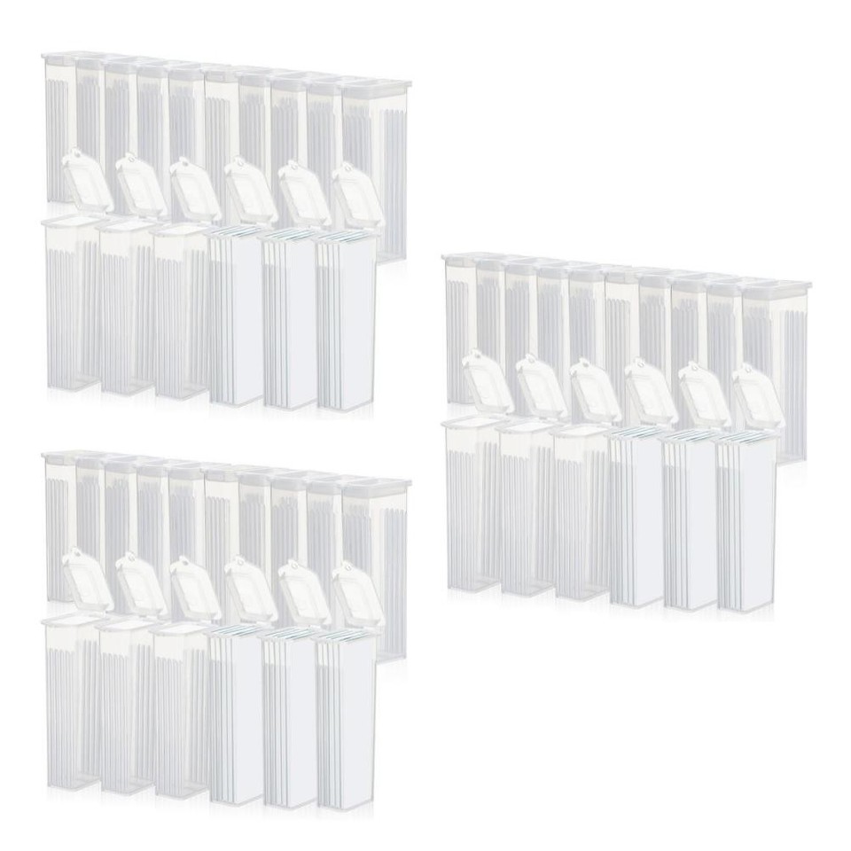 150 pcs Glass Coverslips Slide Boxes Microscope Glass Slides Boxes ...