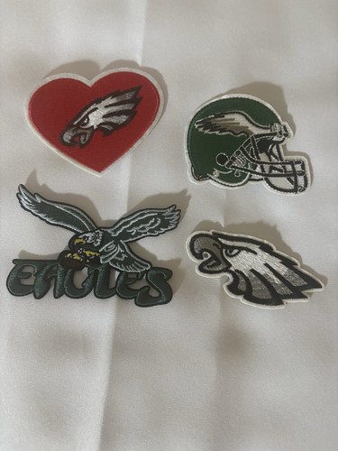 Philadelphia Eagles Iron-On Patch Lot – Set of 4 Embroidered Logos – NFL | eBay