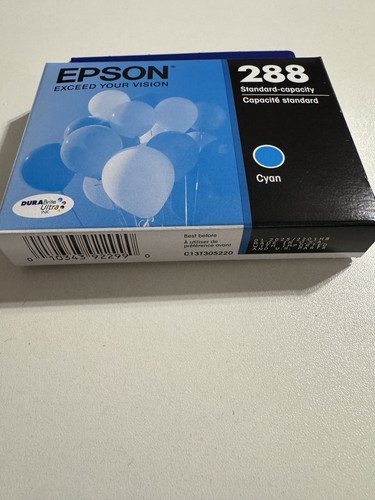 Epson 288 Blue T288220 DURABrite Ultra Cyan Standard Capacity Cartridge ...