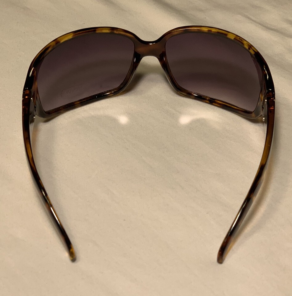 Oversized Rectangle Sunglasses Women Tortoise Shell Frames 100% UV ...