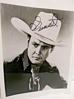 Sunset Carson Autographed Photo Western 8 x 10 M 36 | eBay Australia