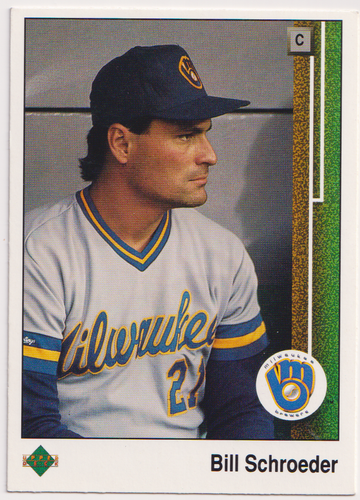 1989 Upper Deck #627 Bill Schroeder Milwaukee Brewers | eBay