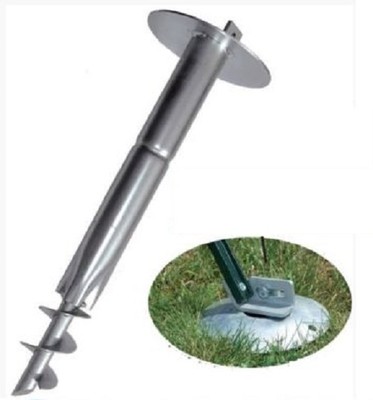 Galvanized post support screw type for ‘L’ diagonal post into the ...