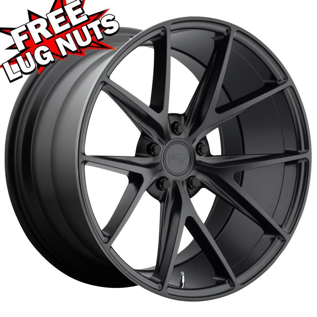 20 inch 20x9 Niche M117 MISANO MATTE BLACK wheel rim 5x112 +42 ...