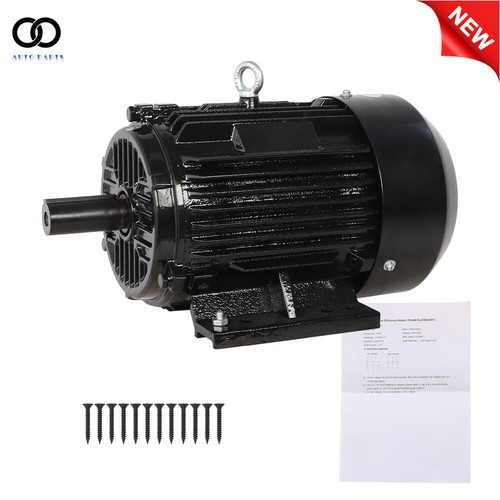 Electric Motor 5 HP 1800 RPM 184T Frame TEFC 230/460 Volt Severe Duty 3 ...
