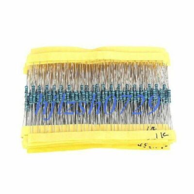 100pcs 1K 1000ohm 1/4W 1% Accuracy Metal Film Resistors NEW CA #W9 | eBay