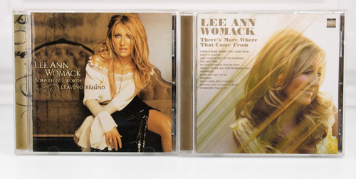 LEE ANN WOMACK - LOT OF 2 CDS - SOMETHING WORTH LEAVING BEHIND, THERE ...