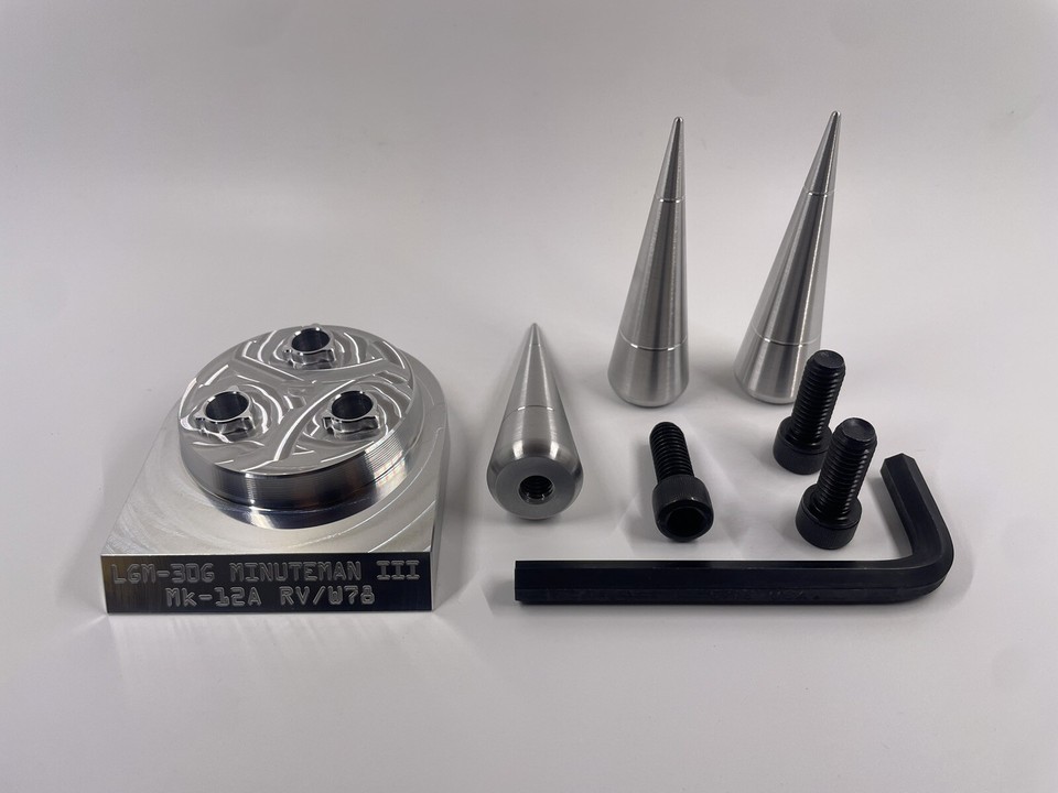 CNC Machined Aluminum Mini Minuteman lll Missile Mirv Warhead LGM-30G ...