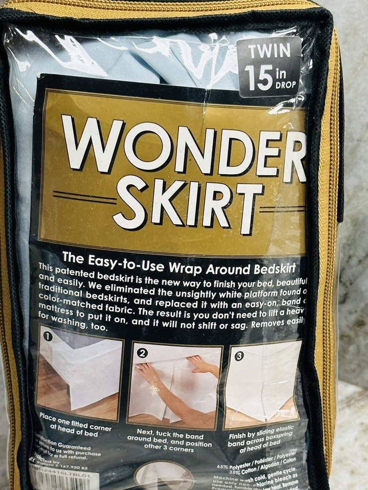 W S Wonder Skirt Twin 15 Inch Drop-Blue | eBay