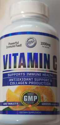 Hi Tech Vitamin C Supports Immune Health 1000MG 120 Tablets (LOC BK-19 ...
