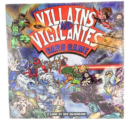 NEW 2014 Villains and Vigilantes Sealed Card Game Salute Super Hero ...