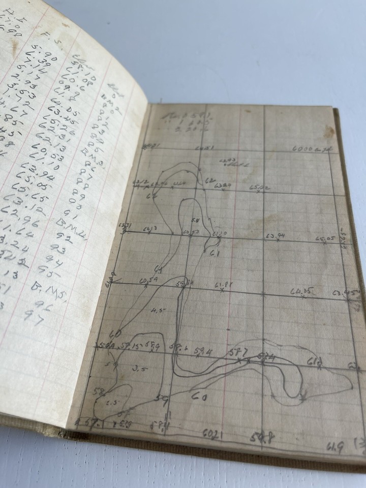 1925 Field Book 401 With Some Notes And Sketches - Survey | eBay