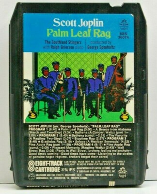 Vintage Scott Joplin Palm Leaf Rag 8 Track Tape (1970’s) | eBay