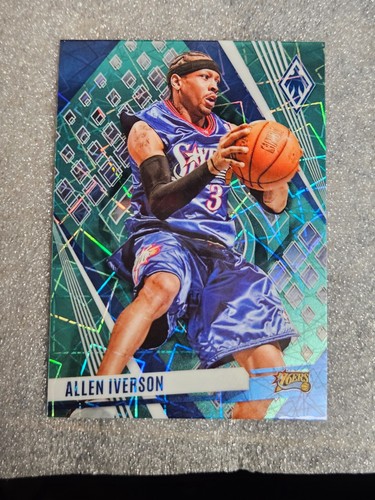 2023-24 Panini Phoenix Teal Lazer Allen Iverson #8 76ERS | eBay