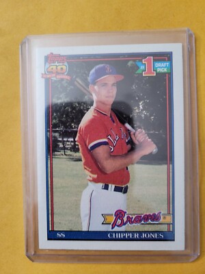 Chipper Jones *rookie*card 1991 topps *PRICE DROP* | eBay
