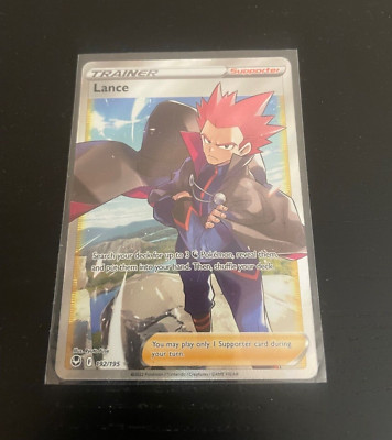 Pokemon Lance Full Art Trainer - 192/195 Silver Tempest Near Mint | eBay