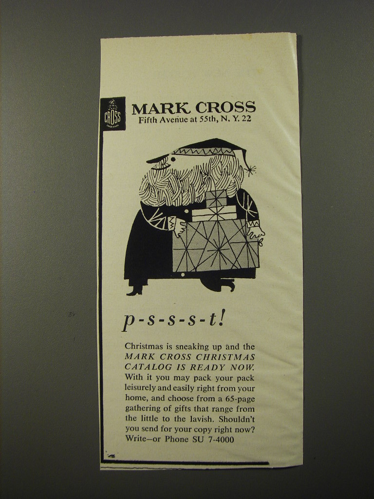 1954 Mark Cross Fashion Advertisement - p-s-s-s-t! | eBay