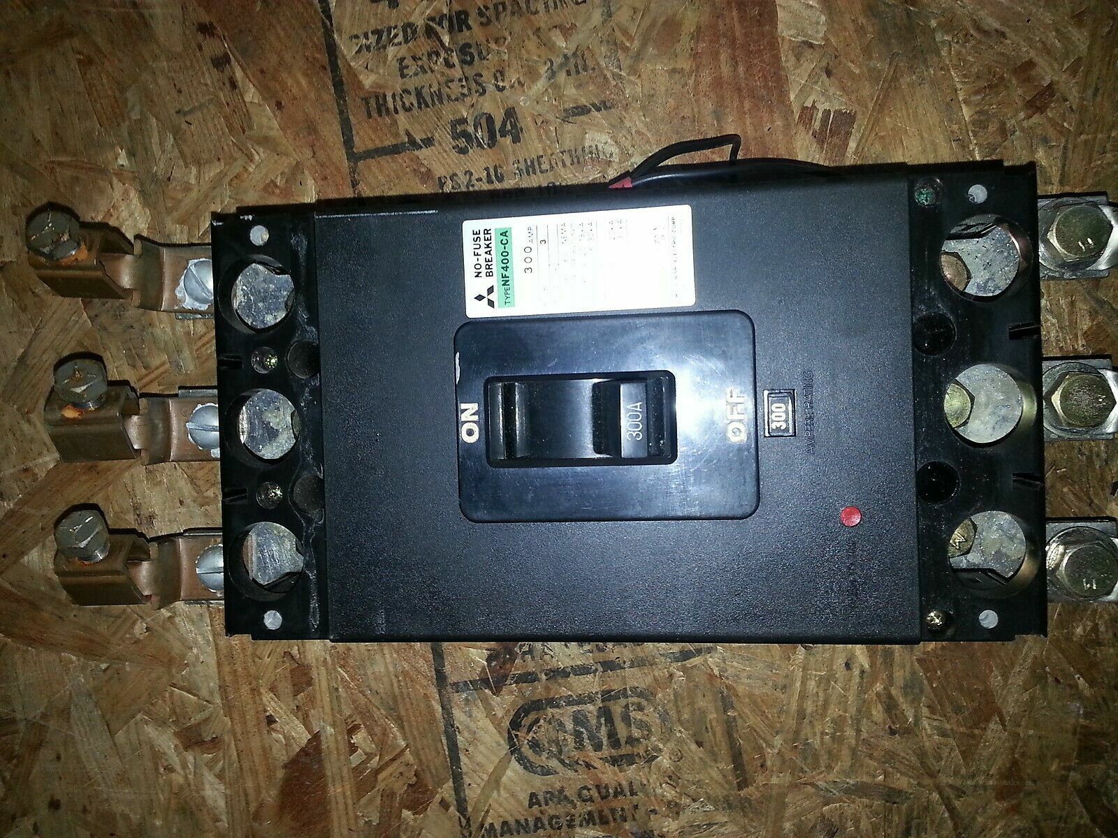 MITSUBISHI NO-FUSE BREAKER NF400-CA, 300 AMPS, 3 POLE | eBay