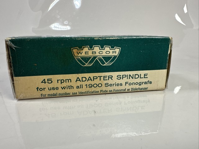 Vintage Webcor 45 RPM Adapter Spindle for 1900 Fonografs Diskchanger A ...