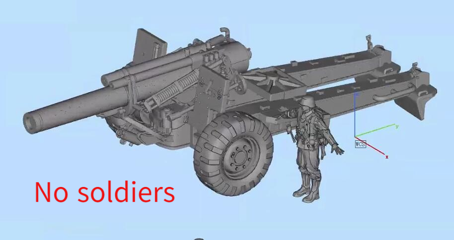 3D Printed 1/72 American M114 155mm gun Model | eBay