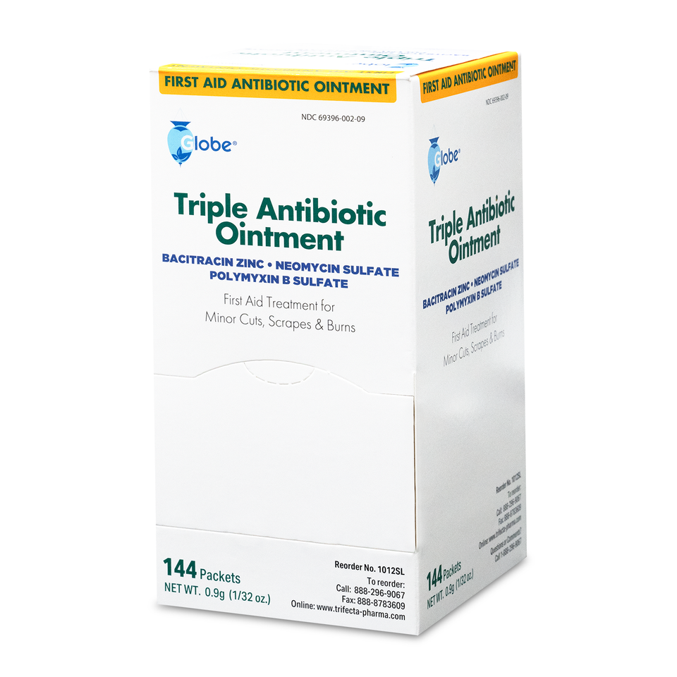 Globe Triple Antibiotic Ointment .9gr Packets (Box of 144) | eBay