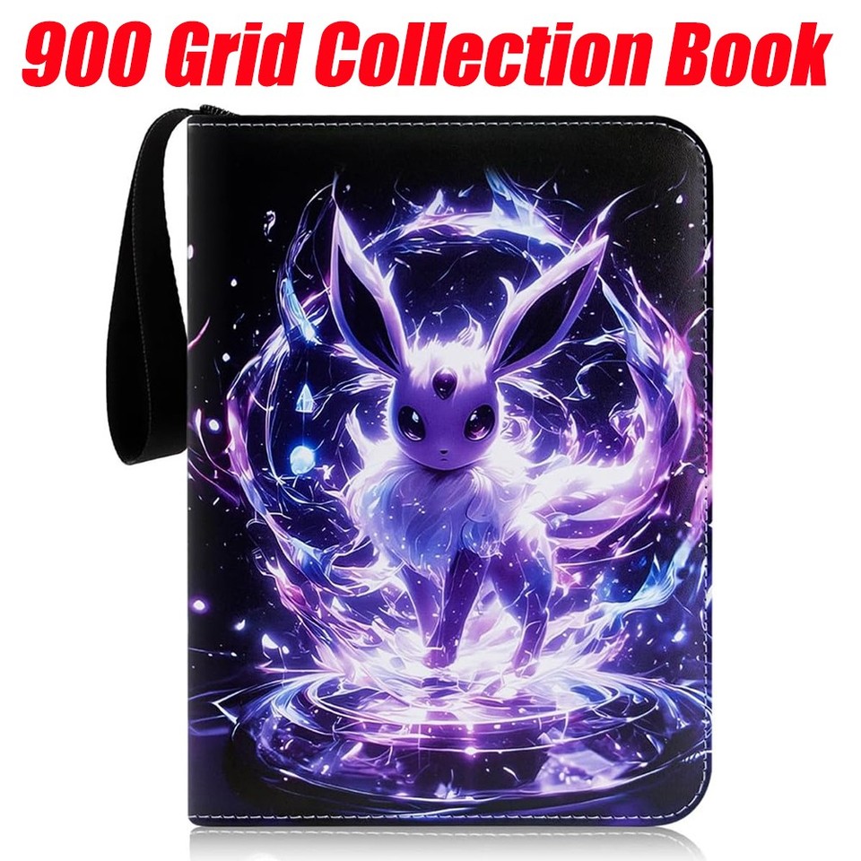 For Pokemon Trading Cards Album Folder 400/900 Pockets Card Binder ...