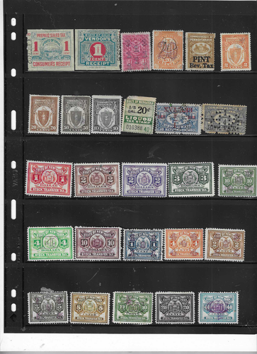 US STATE REVENUE STAMP COLLECTION | eBay