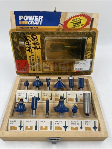 Power Craft Router Bit Set + Piranha 15 Mm TCT Straight Bit | eBay UK