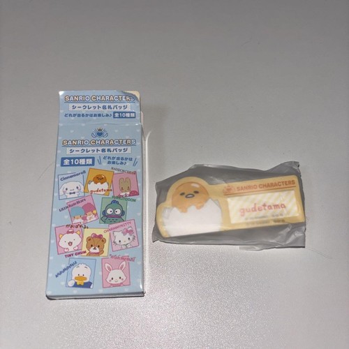Sanrio Gudetama Secret Name Tag Badge Collectible Rare, New, | eBay