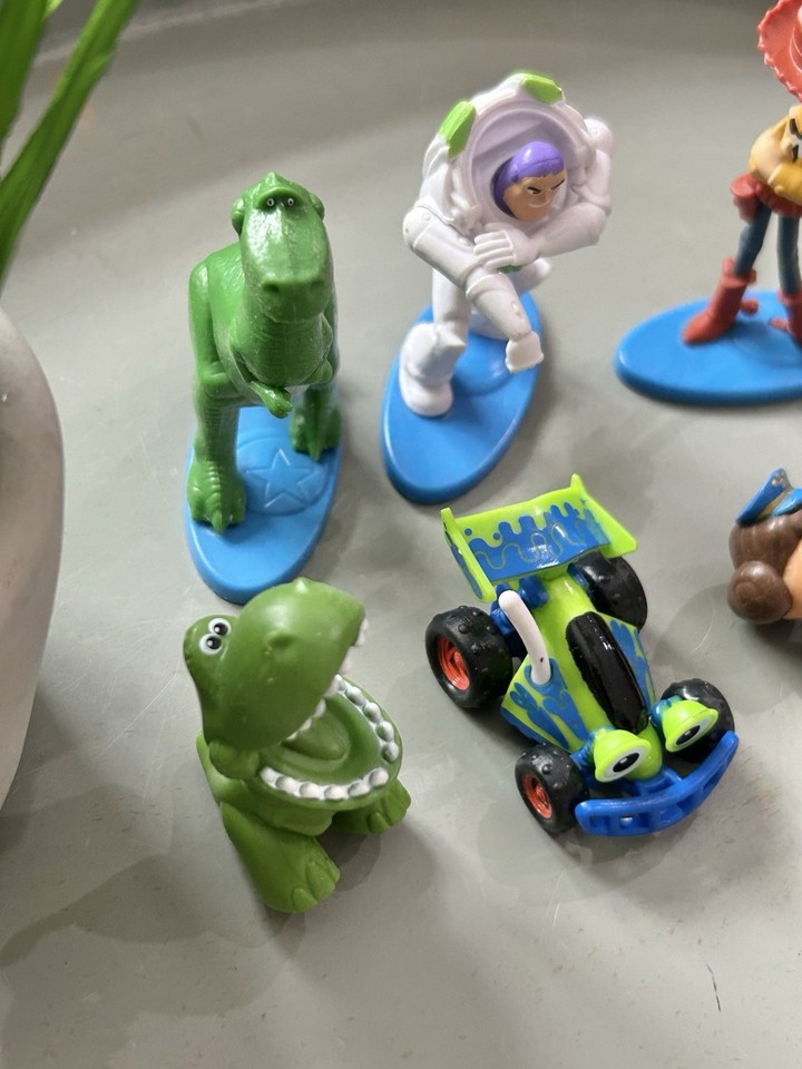 Mattel Disney Toy Story Mini Figures Lot Woody Buzz Rex RC Talking ...