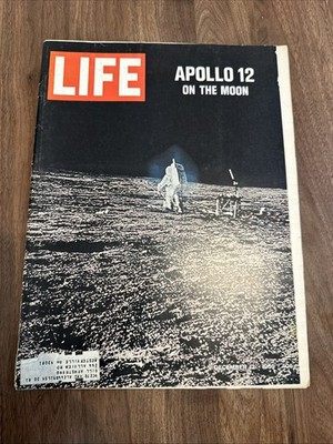 VTG Life Magazine December 12 1969 Photograph of Apollo 12 on the Moon ...