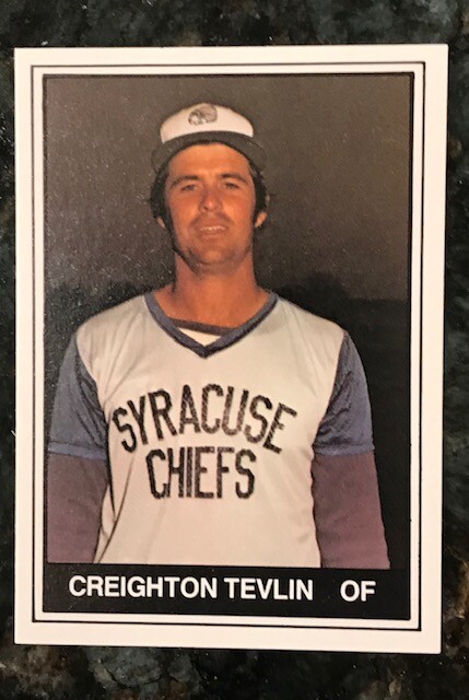 1982 TCMA Syracuse Chiefs #22 CREIGHTON TEVLIN Minor League Card | eBay