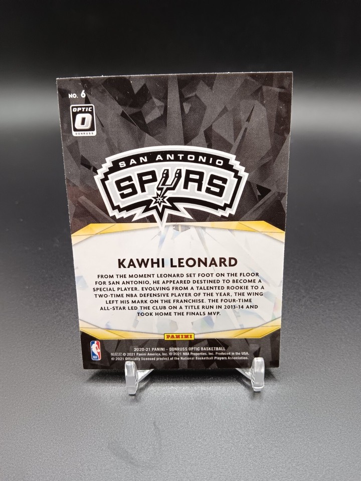 2020-21 Donruss Optic Winner Stays #6 Kawhi Leonard San Antonio Spurs ...